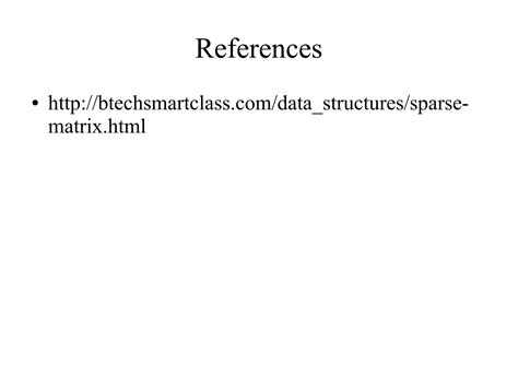 Sparse Matrix In Data Structure Ppt