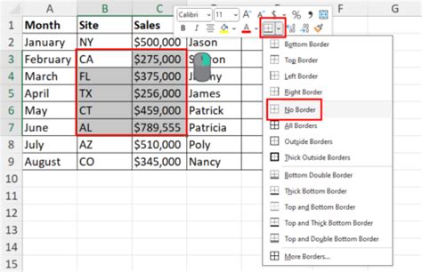 Ways To Remove Borders In Microsoft Excel How To Excel