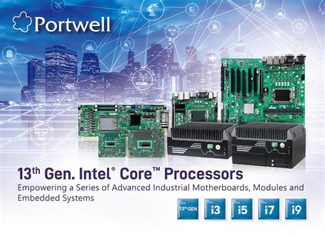 瑞传科技portwell Inc发布了一系列搭载第13代intel Core处理器的工业主机板、com Expresscom Hpc