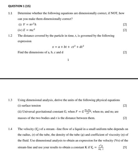 Solved 11 Determine Whether The Following Equations Are