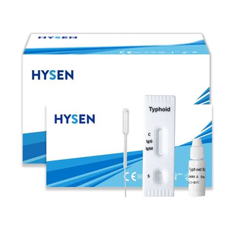 Rapid Typhoid Test Hity 302 Hysen Hangzhou Biotech Igg Igm