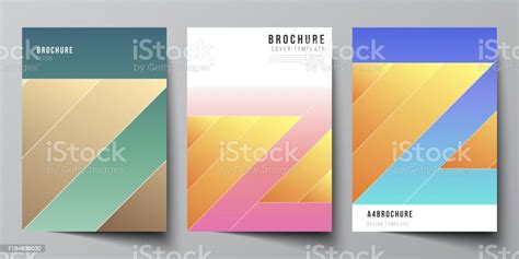 브로셔 잡지 전단지 소책자 연례 보고서에 대 한 A4 형식 현대 커버 모의 광고 디자인 서식 파일의 편집 가능한 레이아웃의 벡터 일러스트입니다 창조적 인 현대 커버 개념