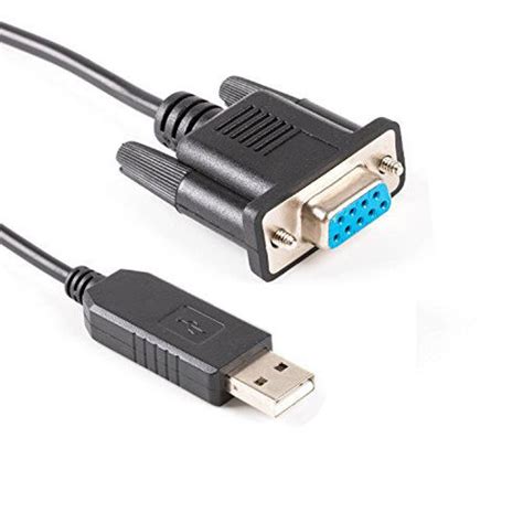 GetUSCart Letotech Cross Wired USB Serial Cable DB9 CP2102 ZT232 USB RS232 To DB9 Null Modem
