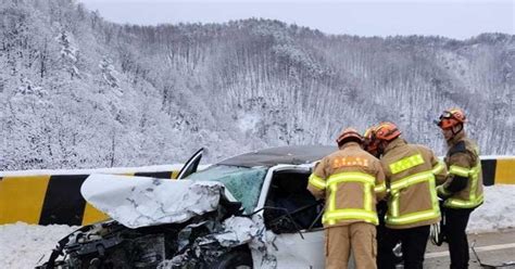 만취 운전자 중앙성 넘어 승용차 들이받아…중년부부 사망