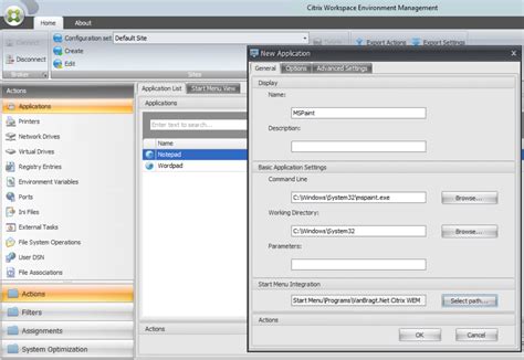 Citrix Wem Configuring User Environment