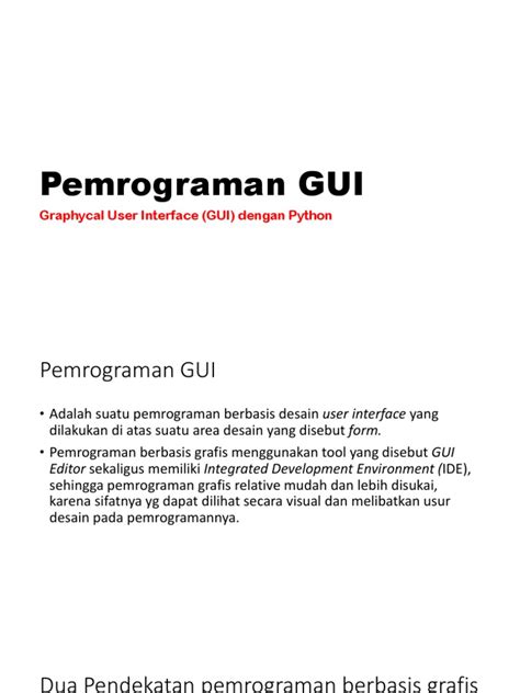 pemrograman gui dengan python pdf