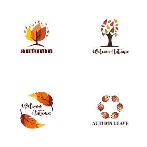 Premium Vector Autumn Logo Collection