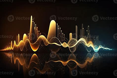 Audio Sound Wave Spectrum Abstract Oscillation Graph Futuristic Colorful Visualization 22324813