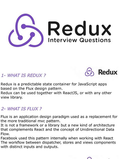 Redux Interview Questions 1742275954 Pdf Computing Computer Libraries