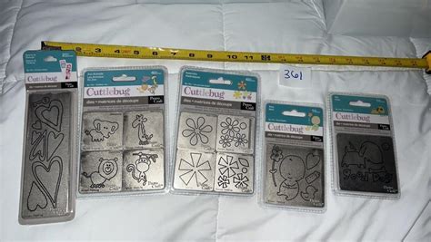 Lot Of 5 Cuttlebug Die Cuts See Pics