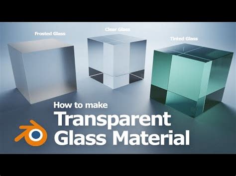 Realistic Transparent Glass Material Shader In Blender