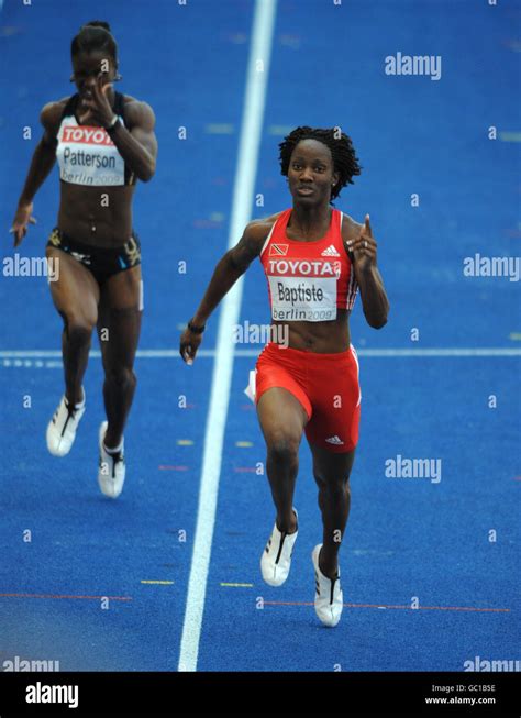Trinidad And Tobagos Kelly Ann Baptiste In Action In Her Heat Of The