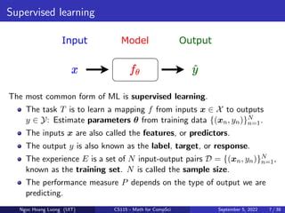 01 CS115 Machine Learning Overview Pdf