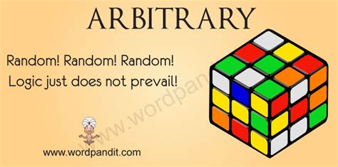 Meaning Of Arbitrary