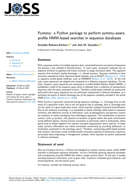 pdf pynteny a python package to perform synteny aware profile hmm