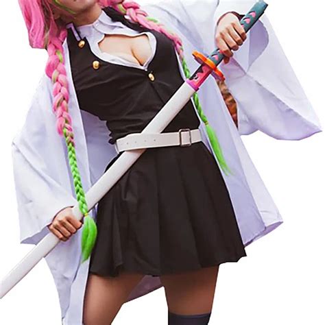 Anime Demon Slayer Kimetsu No Yaiba Kanroji Mitsuri Cosplay Costume