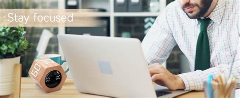 Exlliy Productivity Timer 1 5 10 30 60 Minutes Preset Desk Cube Timer With