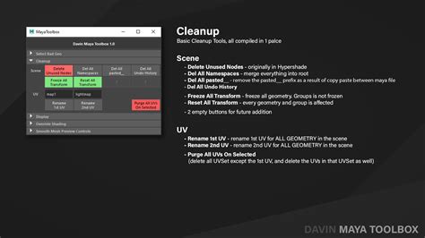 Artstation Davin Maya Toolbox 10 Resources