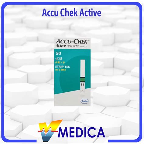 Jual Strip Accu Check Active Glucose Isi 50pc Refill Test Strip Gula Merk Accucheck Active