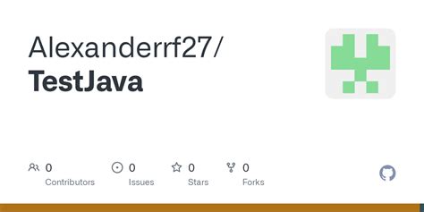 GitHub Alexanderrf TestJava