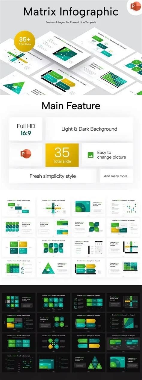 Matrix Infographic Powerpoint Template Avaxhome