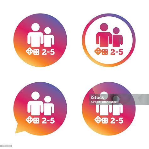 보드 게임 팻말 아이콘크기 25 플레이어 기호까지 게이머에 대한 스톡 벡터 아트 및 기타 이미지 게이머 권위 기하 도형