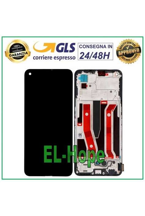 DISPLAY LCD TFT FRAME PER OPPO A96 5G PFUM10 PHA120 TOUCH SCREEN VETRO NERO