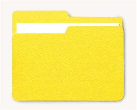 Yellow Document Folder Isolated Image Free Photo Rawpixel