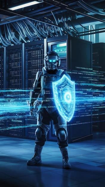 Data Protection And Network Security Premium Ai Generated Image