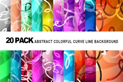 Abstract Colorful Curve Line Background Graphic By Niviadesigns · Creative Fabrica