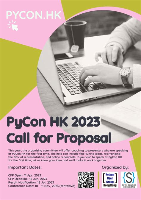 Calvin T On Linkedin Pycon Hong Kong Is Calling For Proposal Open
