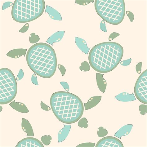Turtle Seamless Pattern Vector Art At Vecteezy