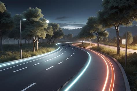 Premium Photo 3d Rendering Of Road Scenario