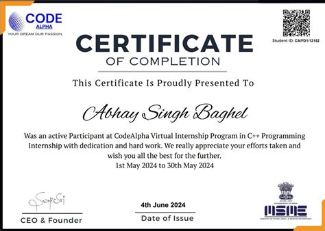 Abhay Singh Baghel On Linkedin Hello Connections Thrilled To Have Completed My Internship At