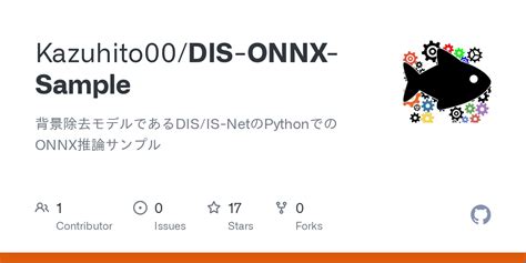 Github Kazuhito00dis Onnx Sample 背景除去モデルであるdisis Netのpythonでのonnx推論サンプル