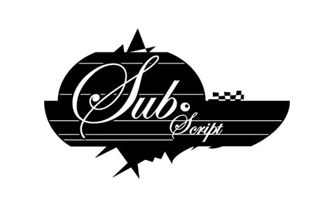 Subscript Typography Logo Calligraphy