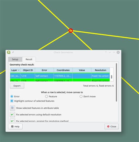 Coordinate System Self Contact Topology Errors Geographic