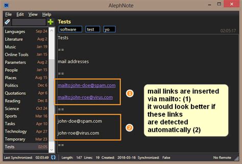 mail addresses · issue 92 · mikescher alephnote · github