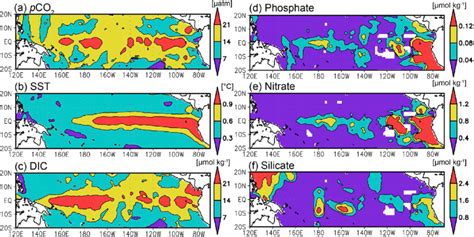Standard Deviation Of A Seawater Pco 2 B Sst C Dic D