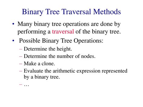 Ppt Binary Tree Traversal Methods Powerpoint Presentation Free