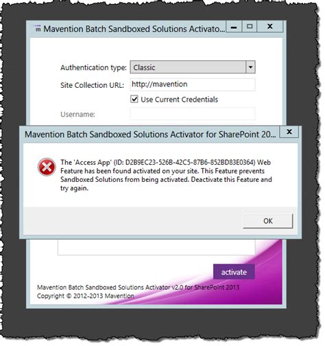 Mavention Batch Sandboxed Solutions Activator Now With Support For Sharepoint 2013 And The New