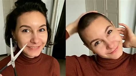 Uk Girl Shave Her Head Full Clean Head Shave Beautiful Girl Heads
