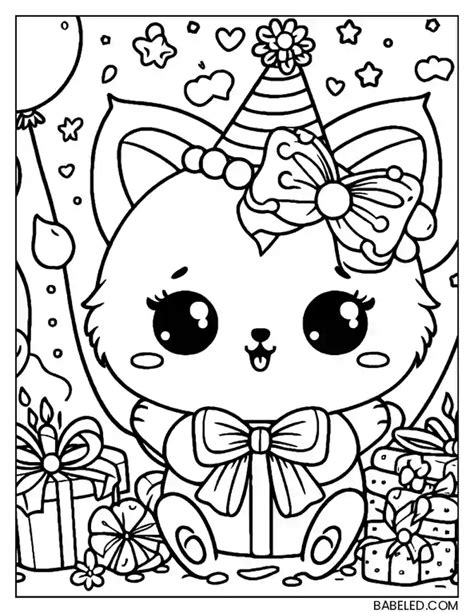 8 Безплатни за Печат Честит Рожден Ден Картинки за Оцветяване Листове Рисунки и Страници за