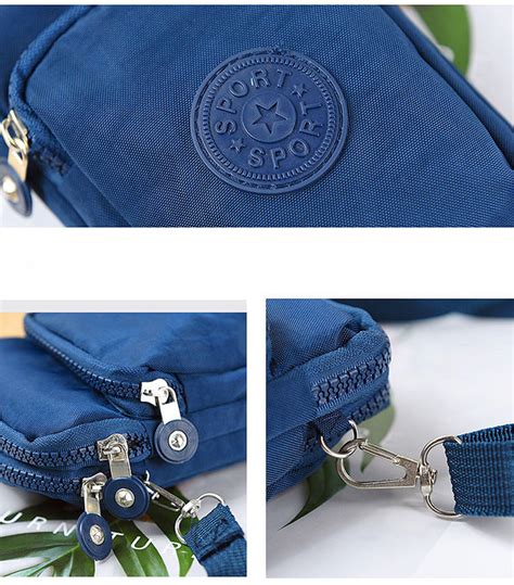 Badu Bg Спортен портфейл Чанта за телефон за жени мъже Портфейл през рамо Ежедневна чанта за