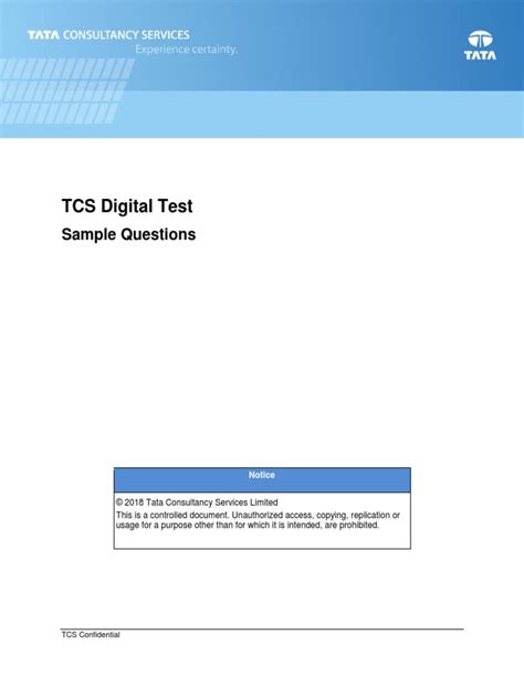 Tcs Digital Sample Questions For Colleges Pdf Computer Vision Social Media