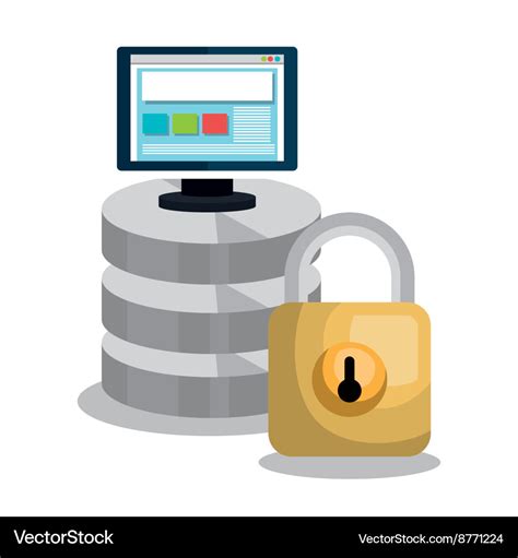 Data Storage Design Royalty Free Vector Image Vectorstock