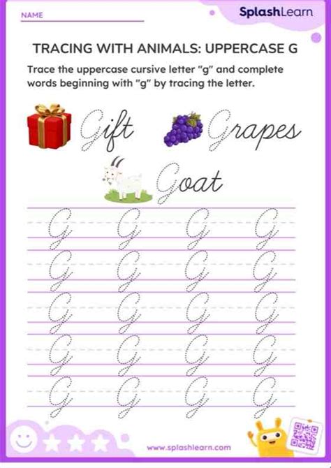 How To Write A Cursive Uppercase G