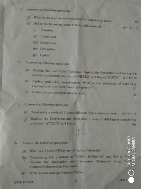 Network Security And Cryptography Question Paper 2022 Question Paper