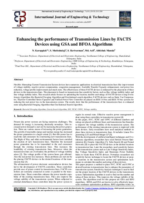 pdf enhancing the performance of transmission lines by facts devices