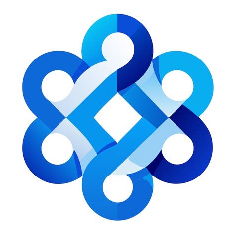 Synergy Systems Design Interlocking Shapes Symbolizing Collaboration Premium Ai Generated Vector